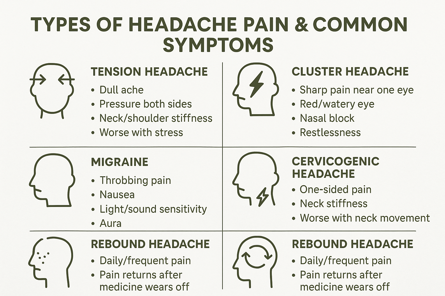 What Are the Types of Head Pain & Why They Occur